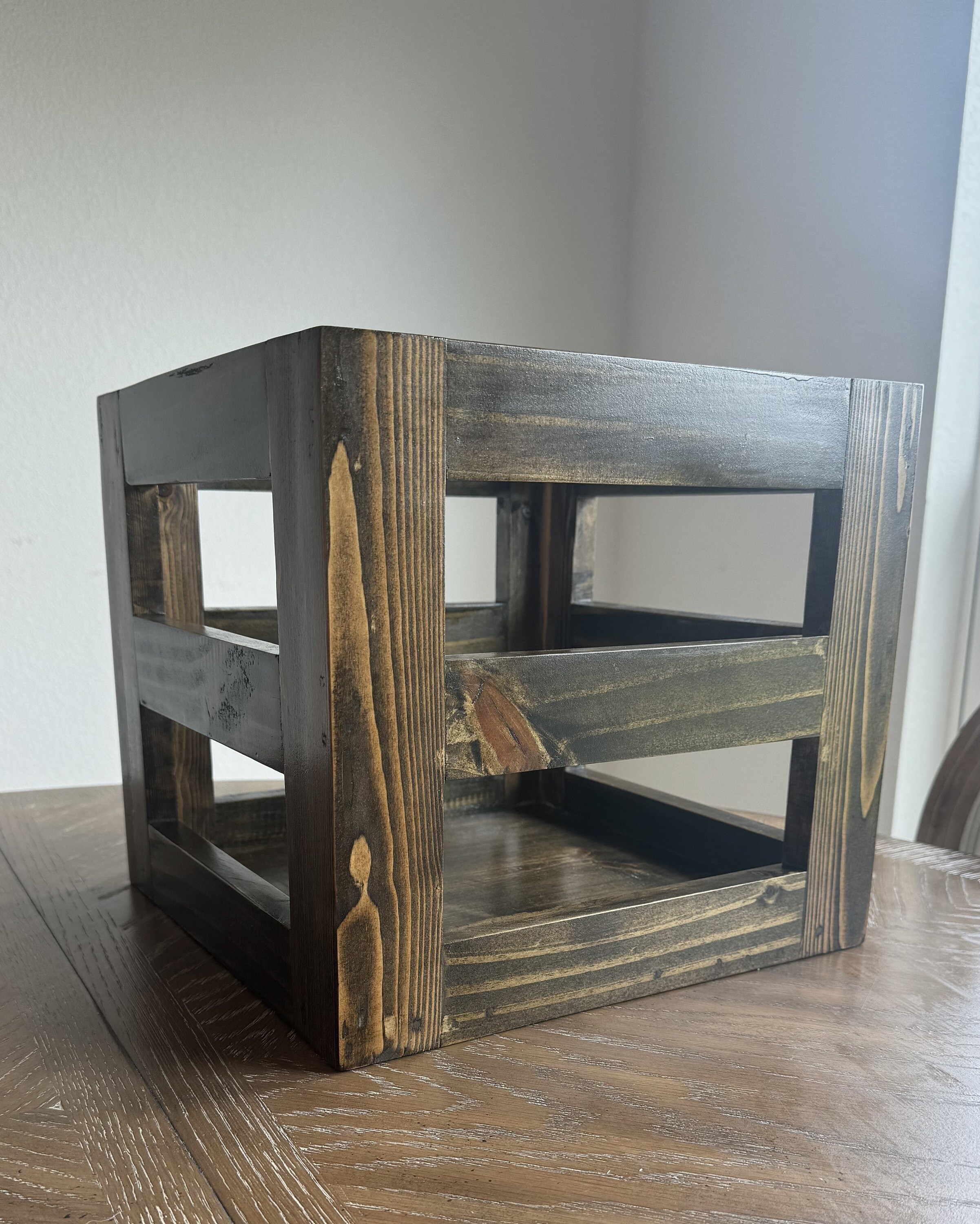 Rustic Wooden Crate, Wood Crate, Medium Wood Crate, Milk Crate, Plant ...