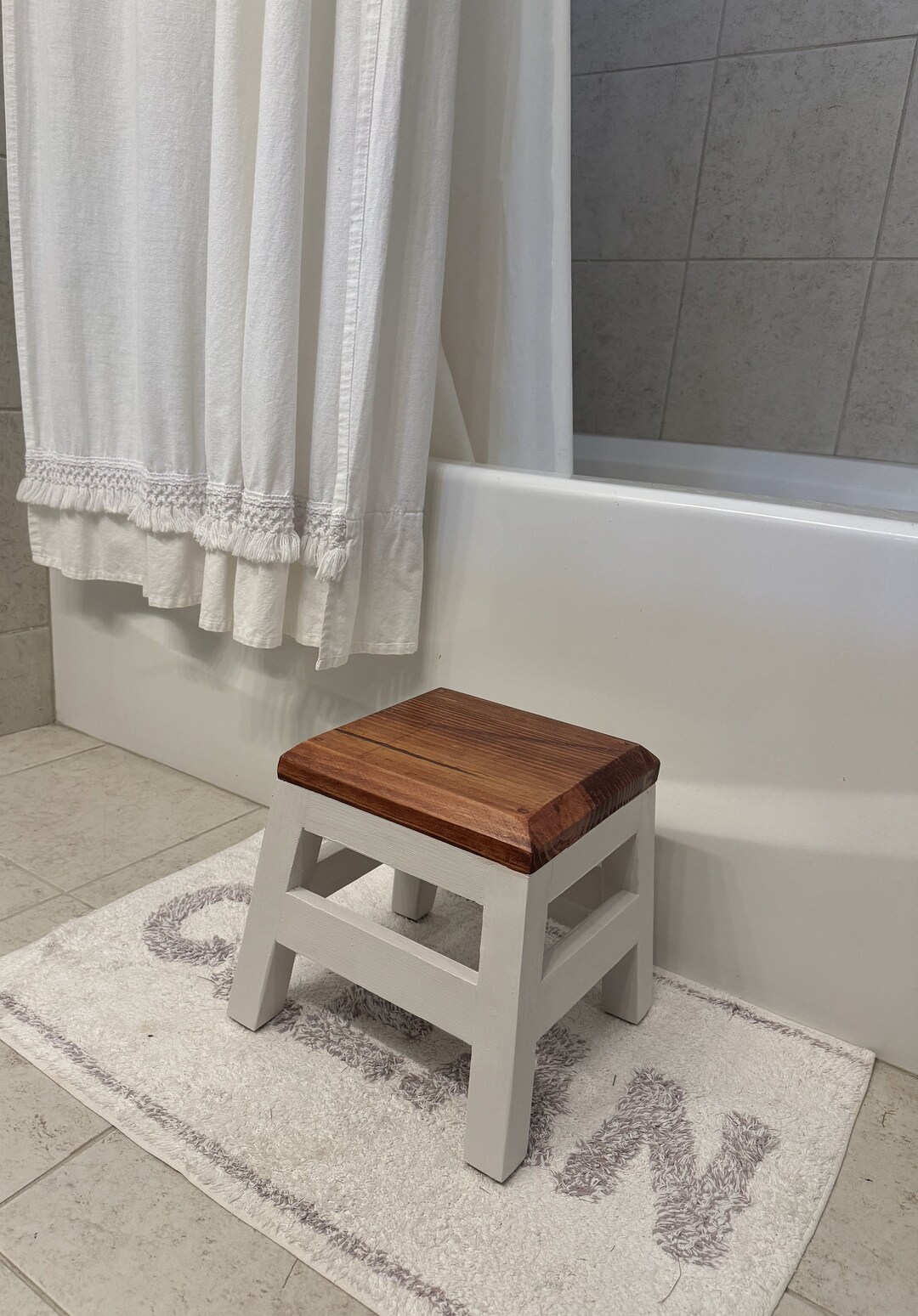 Farmhouse Stool, Wood Riser, Step Stool, Foot Stool - Etsy