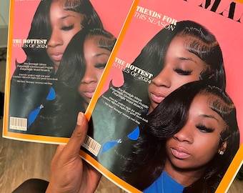 90s Magazine Template, Beauty Magazine Catalog for Lashes, Hair, Nails ...