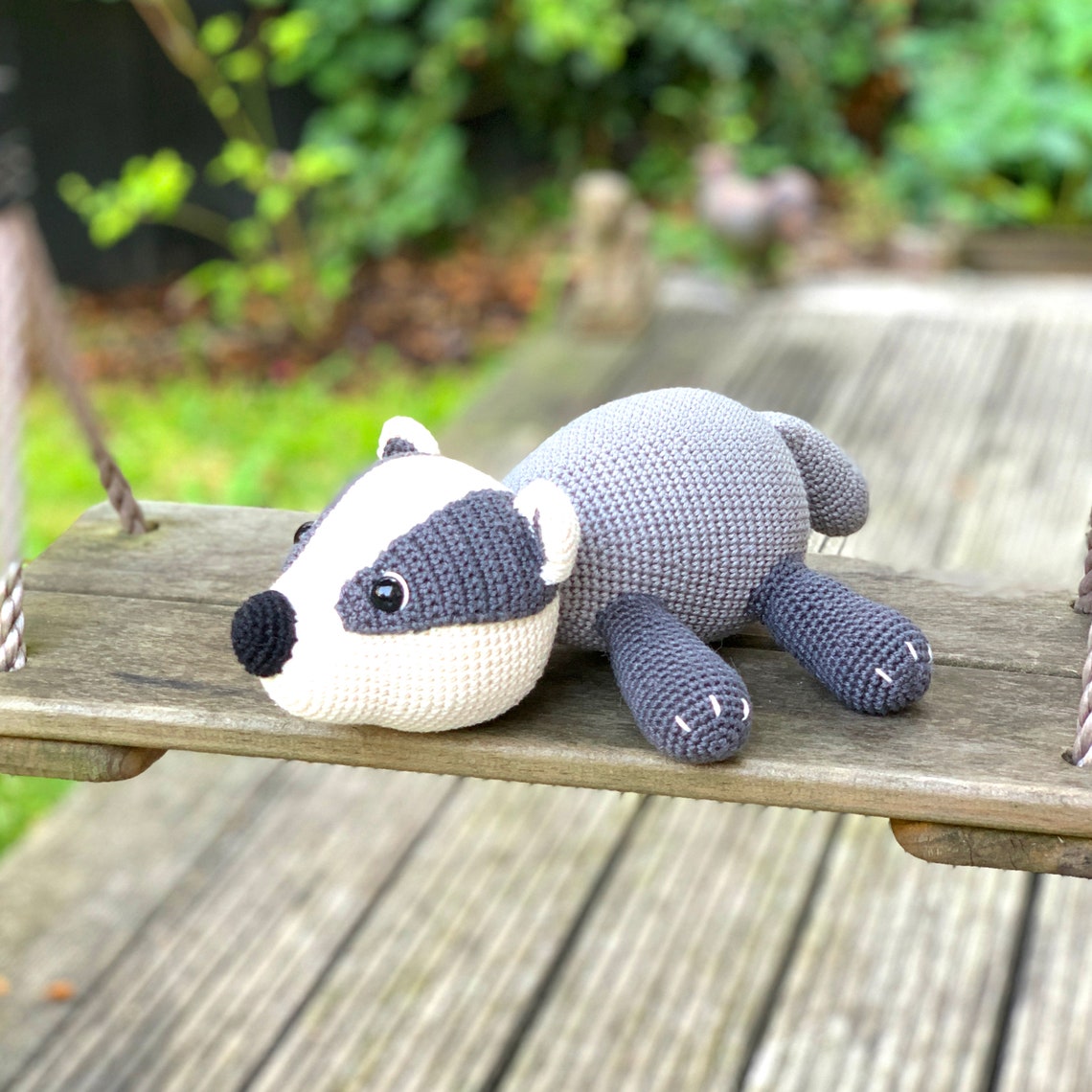 Toy Crochet Pattern: Benji the Badger Amigurumi Crochet - Etsy