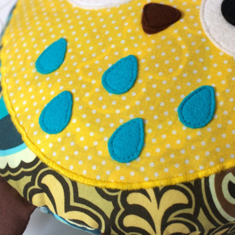 Owl sewing pattern stuffed animal tutorial PDF | Etsy