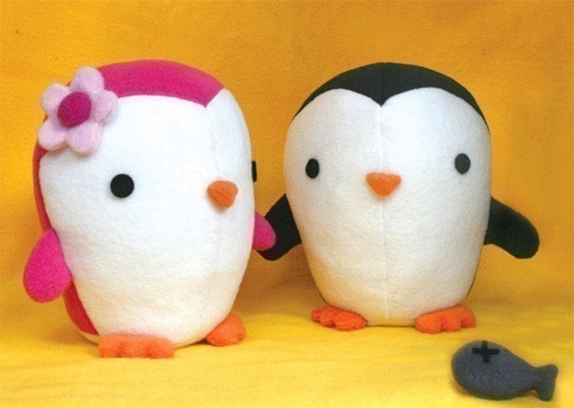 Cute Penguin Pattern Soft Toy Sewing Pattern PDF Instant - Etsy