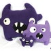 Zumba the Monster Pattern - Big Plush Monster Stuffed Toy Sewing ...