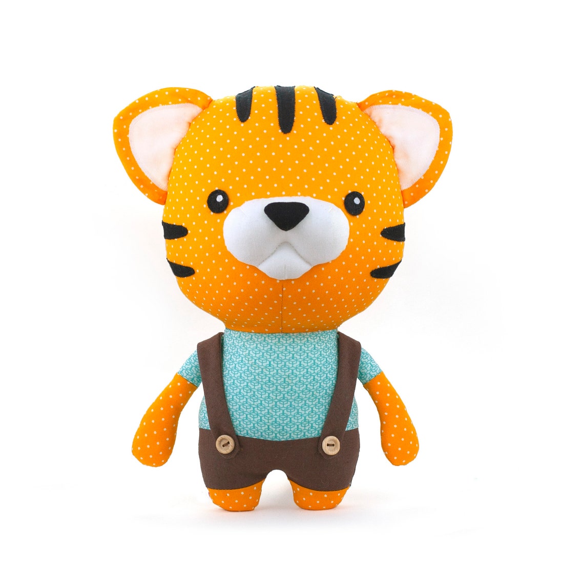 Jimmy the Tiger Sewing Pattern PDF - Sew a Cute Stuffed Soft Toy Animal ...