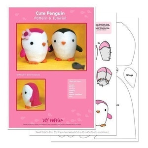 Cute Penguin Stuffed Animal Pattern - PDF - Etsy