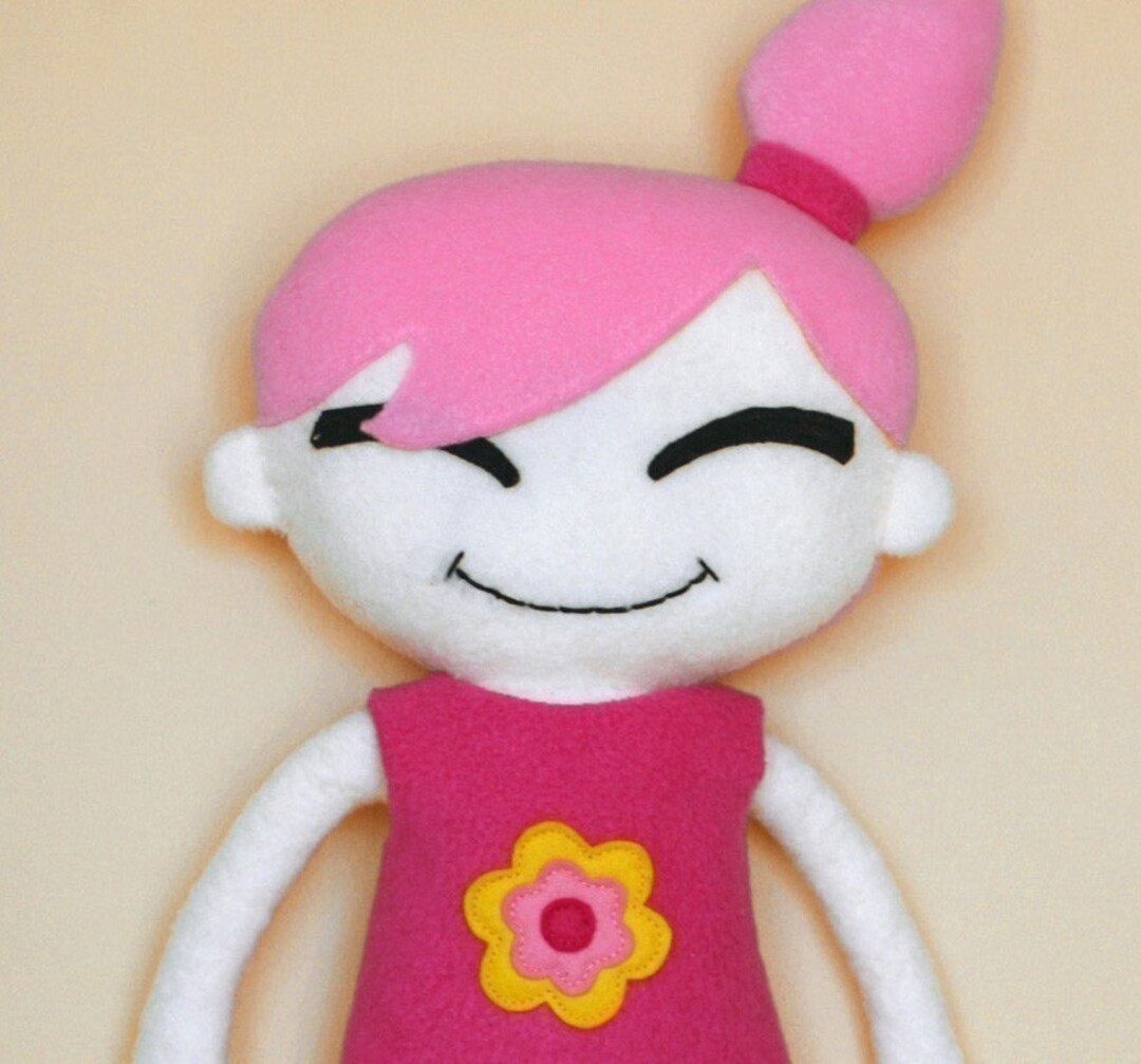Pinky Cloth Rag Doll Fleece Sewing Pattern - Pdf - Etsy