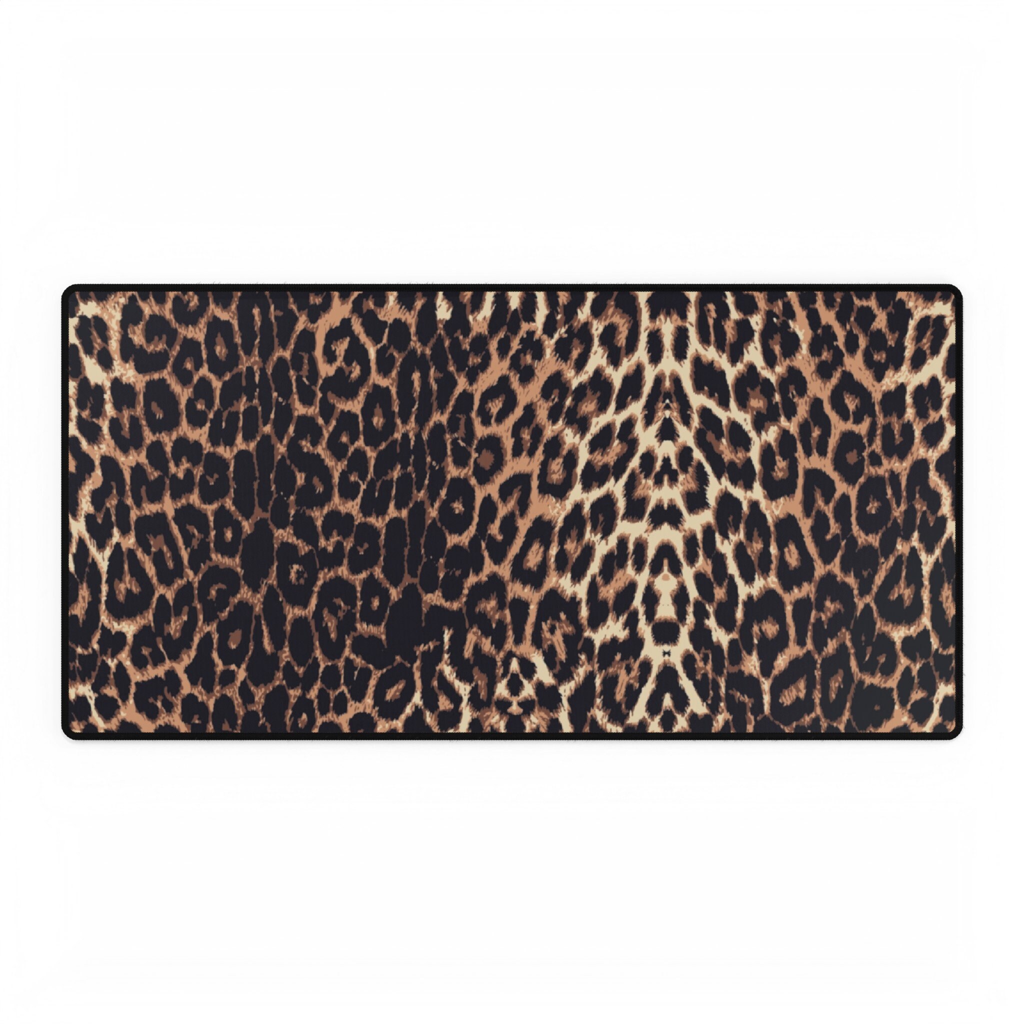 Leopard Print Desk Mat Mousepad Chic Desk Accessories Office Decor ...