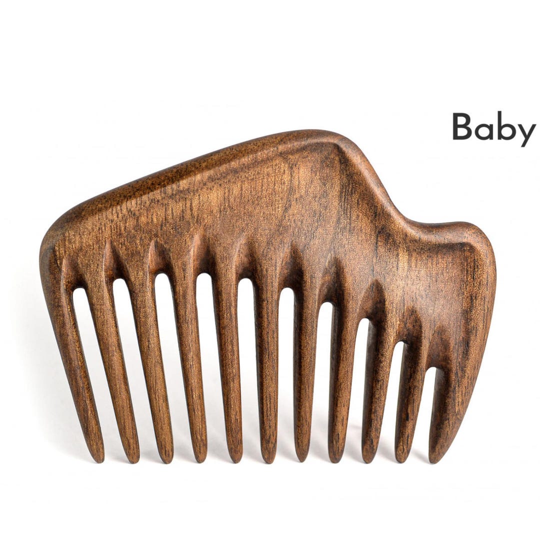 Personalized Wooden Hair Comb for Kids Custom Engraved Natural Wood ...
