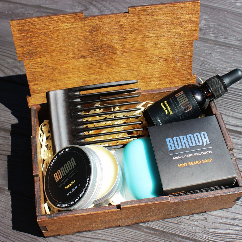Personalized Gifts for Men Beard Care Gift Set Beard Oil Beard Soap ...