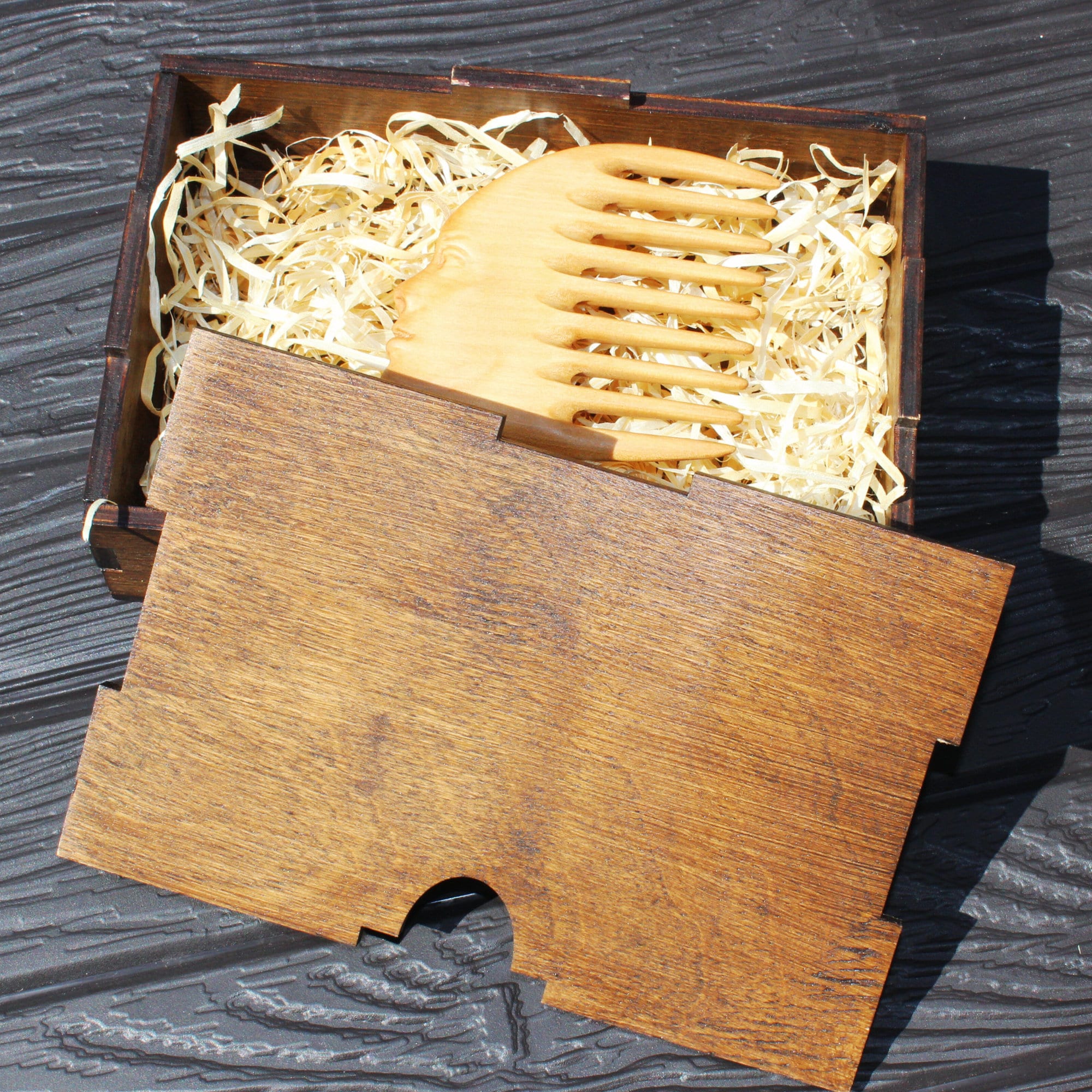 Women Wooden Hair Comb Personalized Gift for Girlfriend Comb for Curly ...