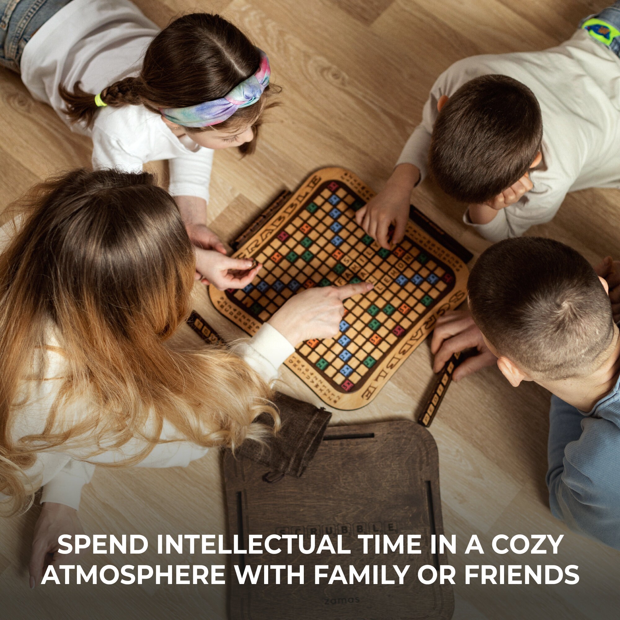 Personalized Scrabble Game Set Board Game for Family Personalized ...