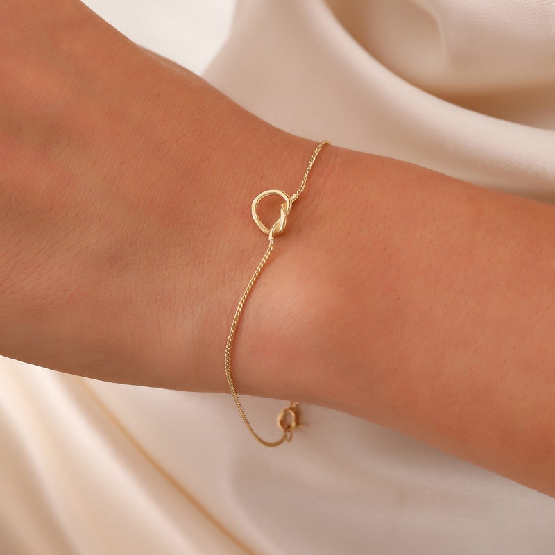 Gold Knot Bracelet - Etsy