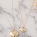 14K Gold Heart Necklace, 14K Real Gold Balloon Heart Necklace, Dainty ...