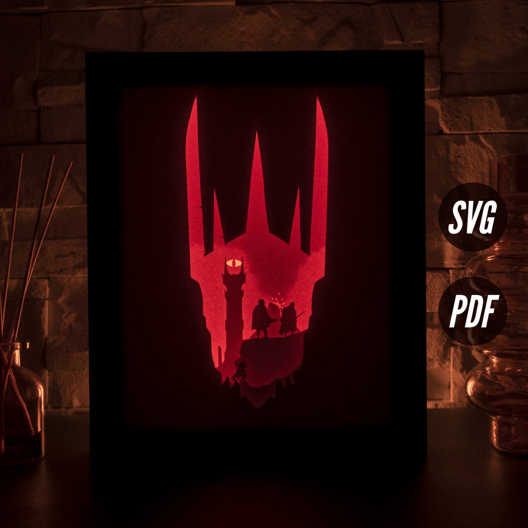 Eye and Mount DIY Light Box Templates PDF for Printing SVG for Cutting ...