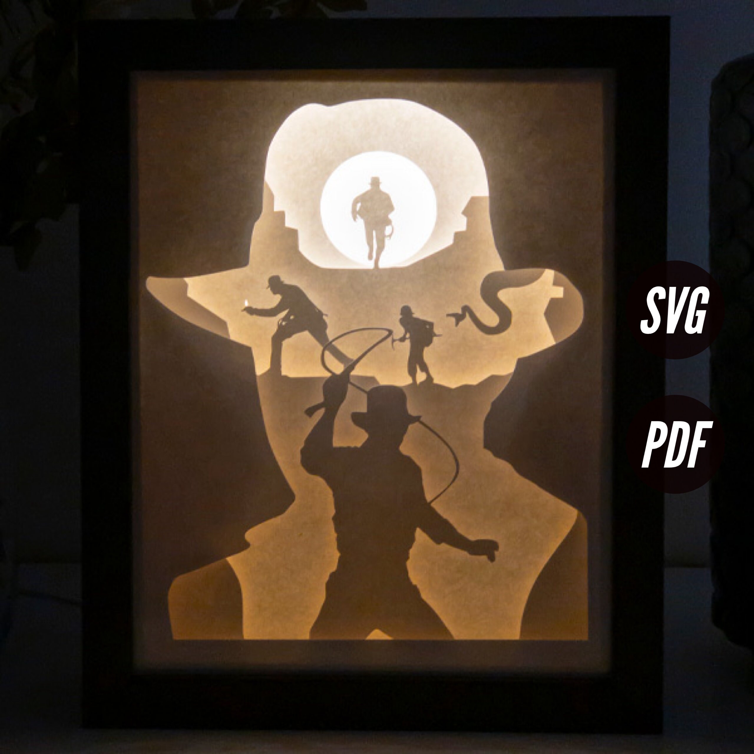 Professor J DIY Light Box Templates PDF for Printing SVG for Cutting ...