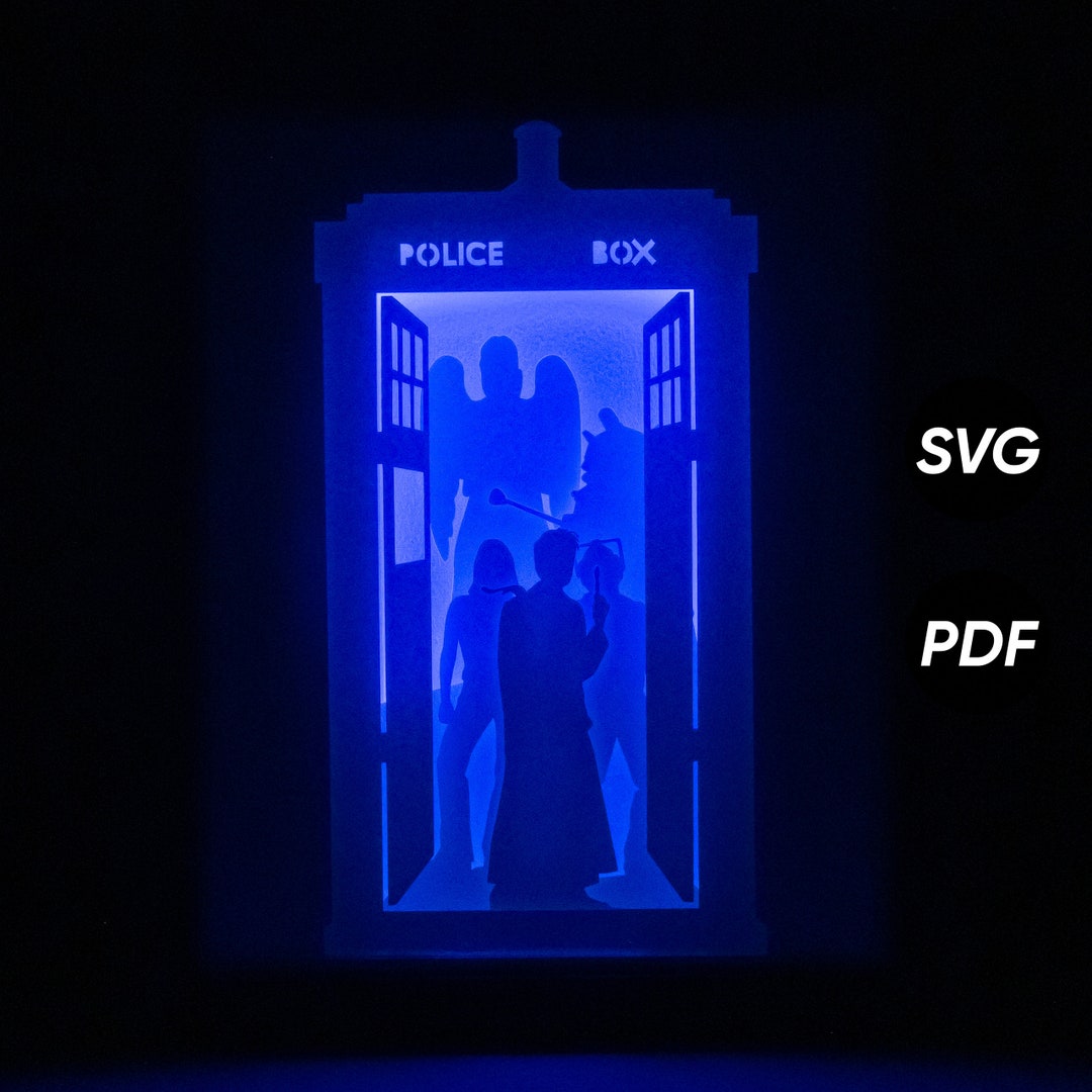 Who DIY Light Box Templates (PDF for Printing + SVG for Cutting ...