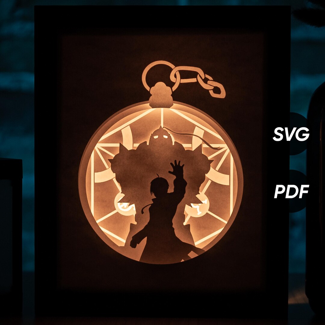 Alchemist Anime DIY Light Box Templates (PDF for Printing + SVG for ...