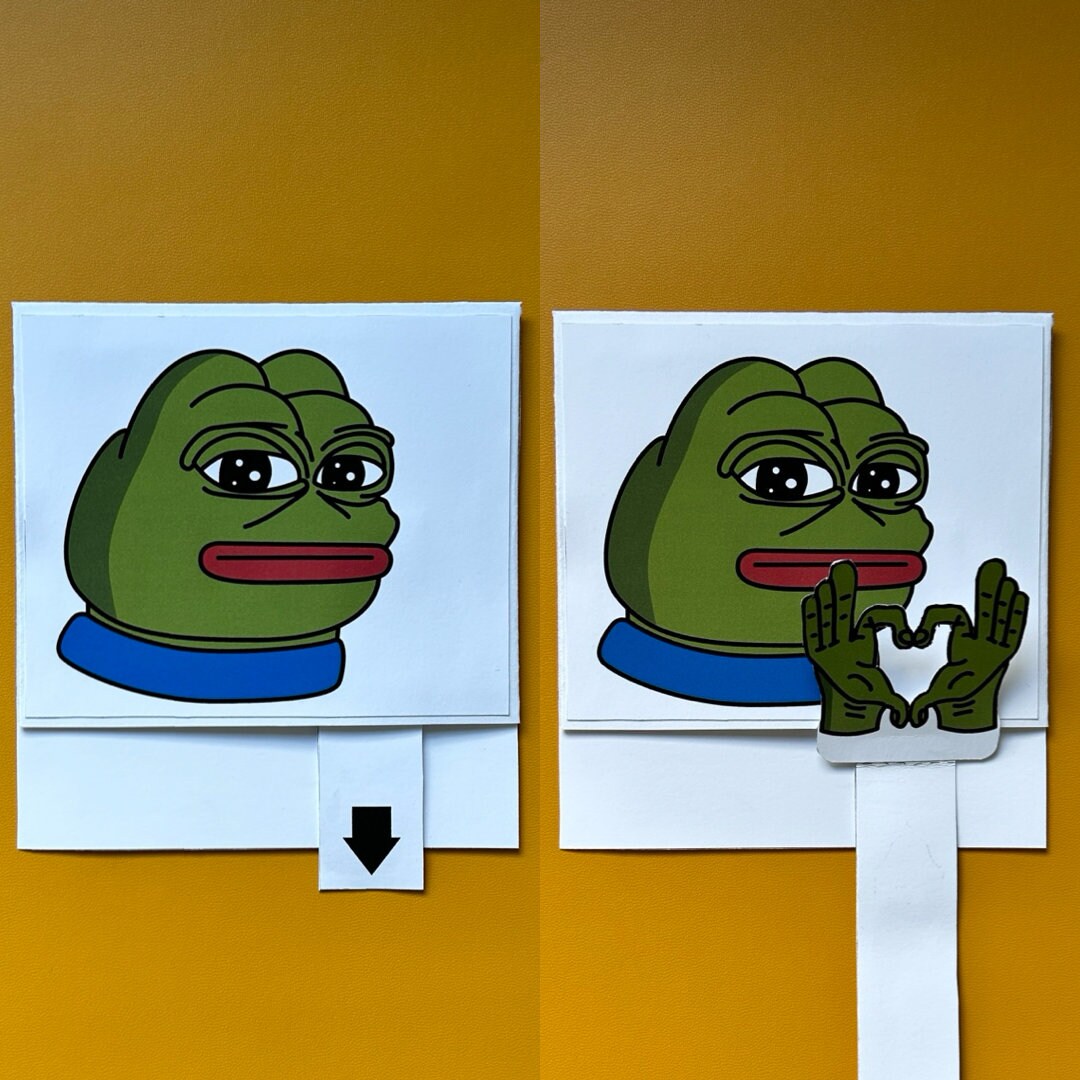 Love You DIY Pop-up Card With Pepe (tutorial + Printable Templates) - Etsy