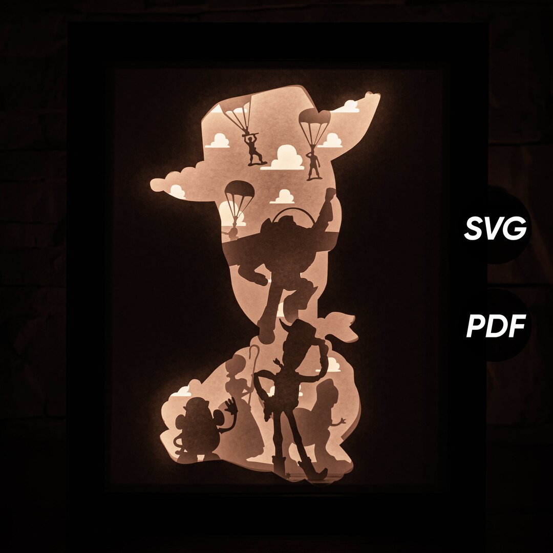 Toy DIY Light Box Templates (PDF for Printing + SVG for Cutting ...