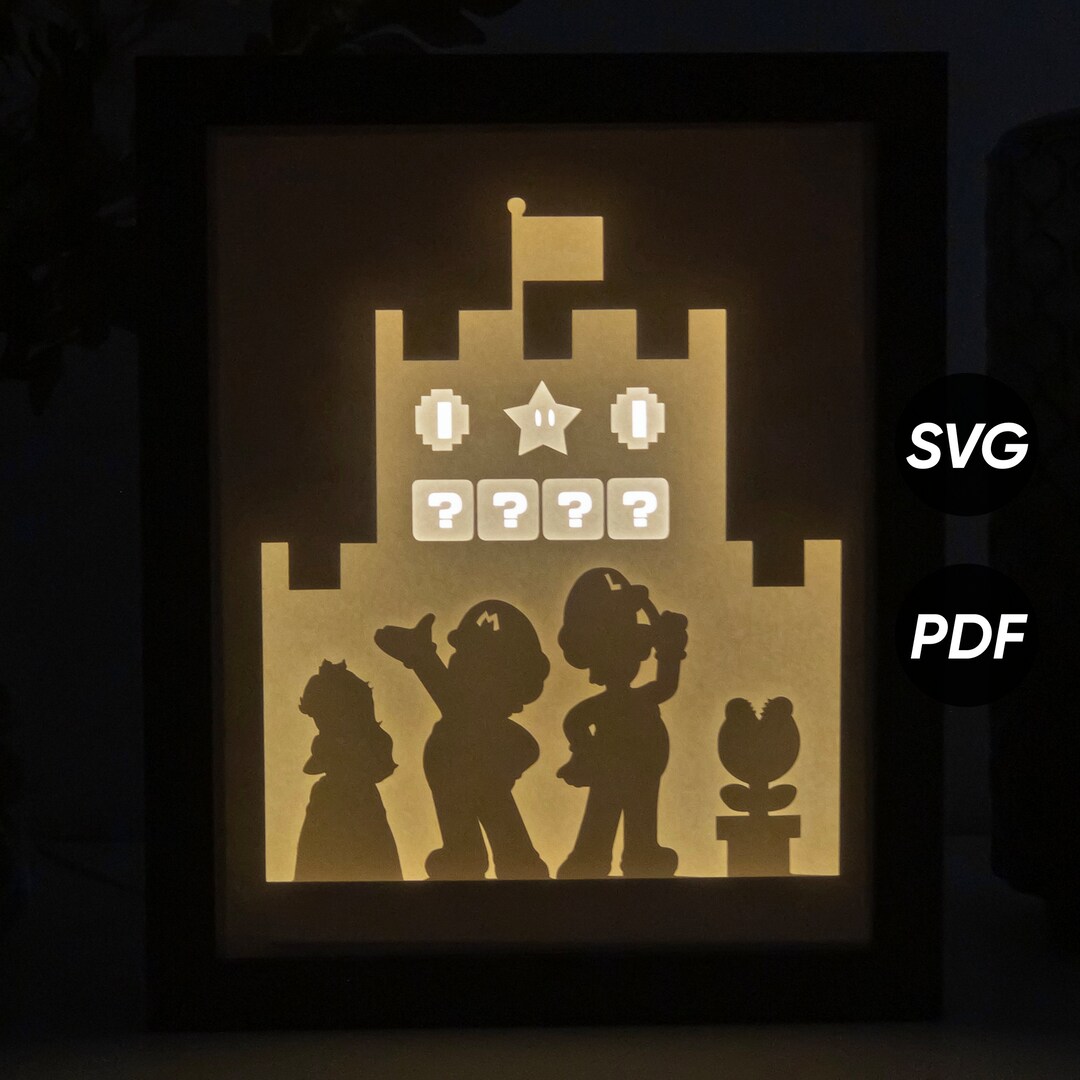 Bros DIY Light Box Templates (PDF for Printing + SVG for Cutting ...