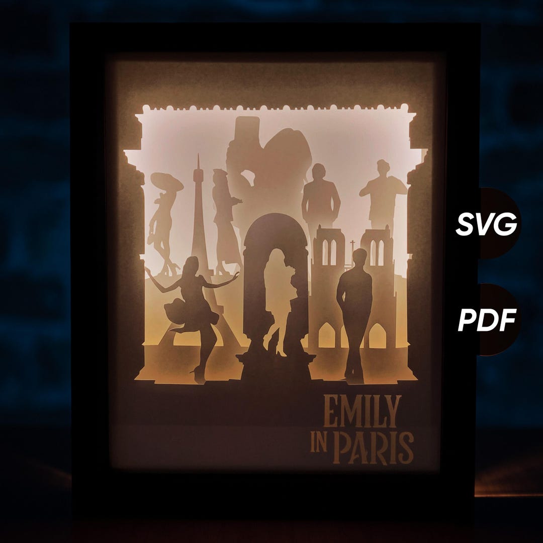 Emily DIY Light Box Templates (PDF for Printing + SVG for Cutting ...