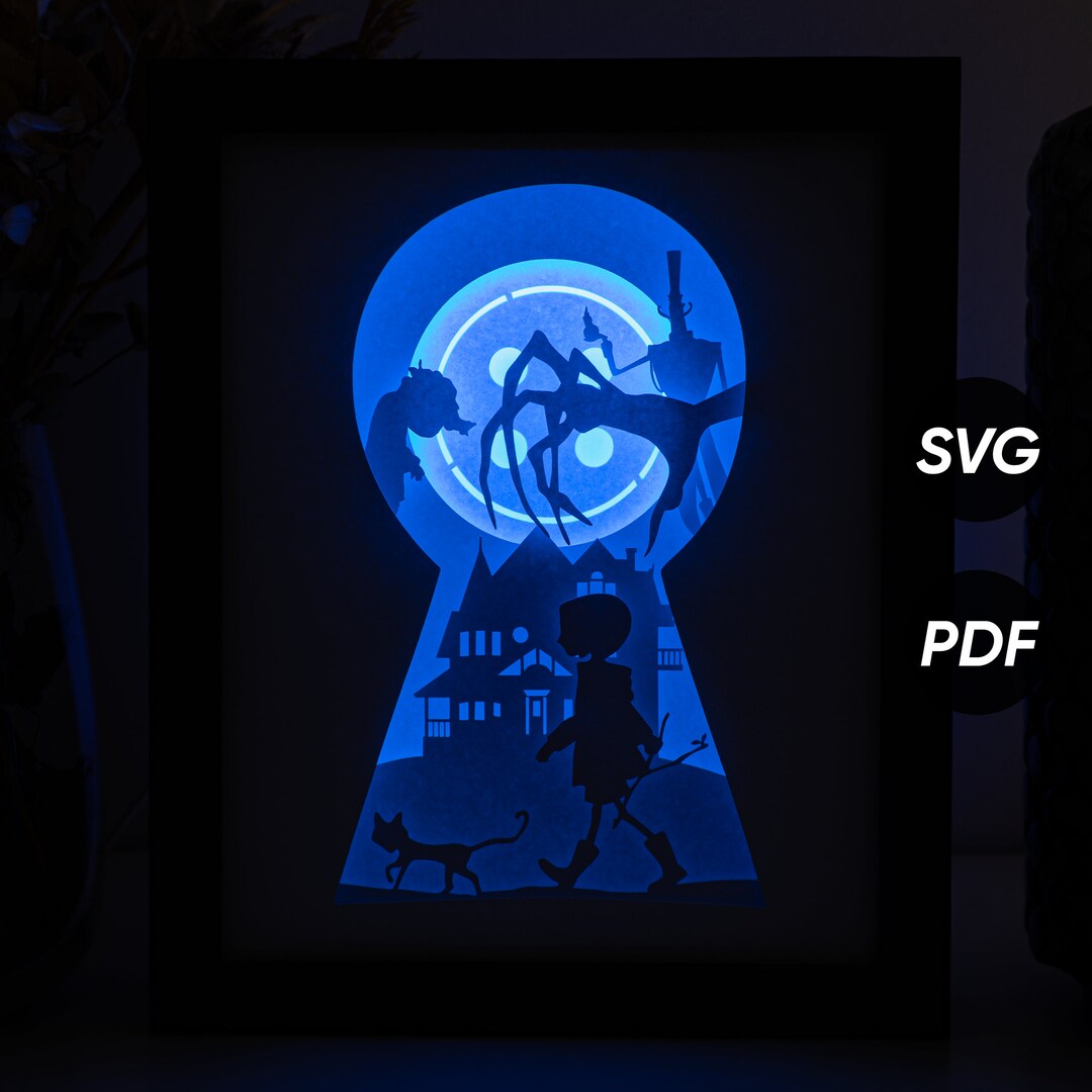 Caroline DIY Light Box Templates (PDF for Printing + SVG for Cutting ...