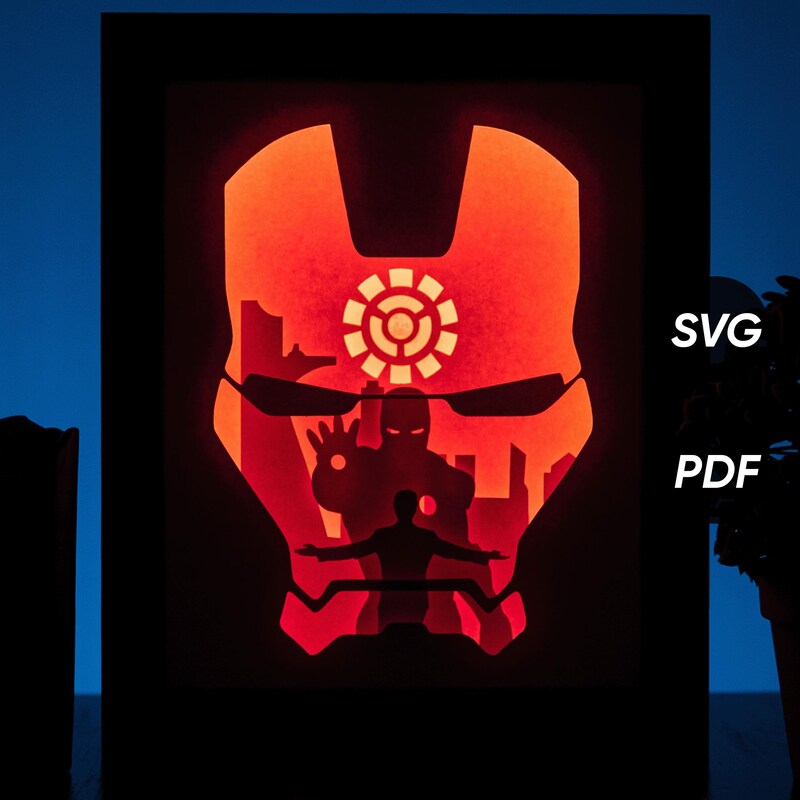 Iron Man Silhouette - Etsy