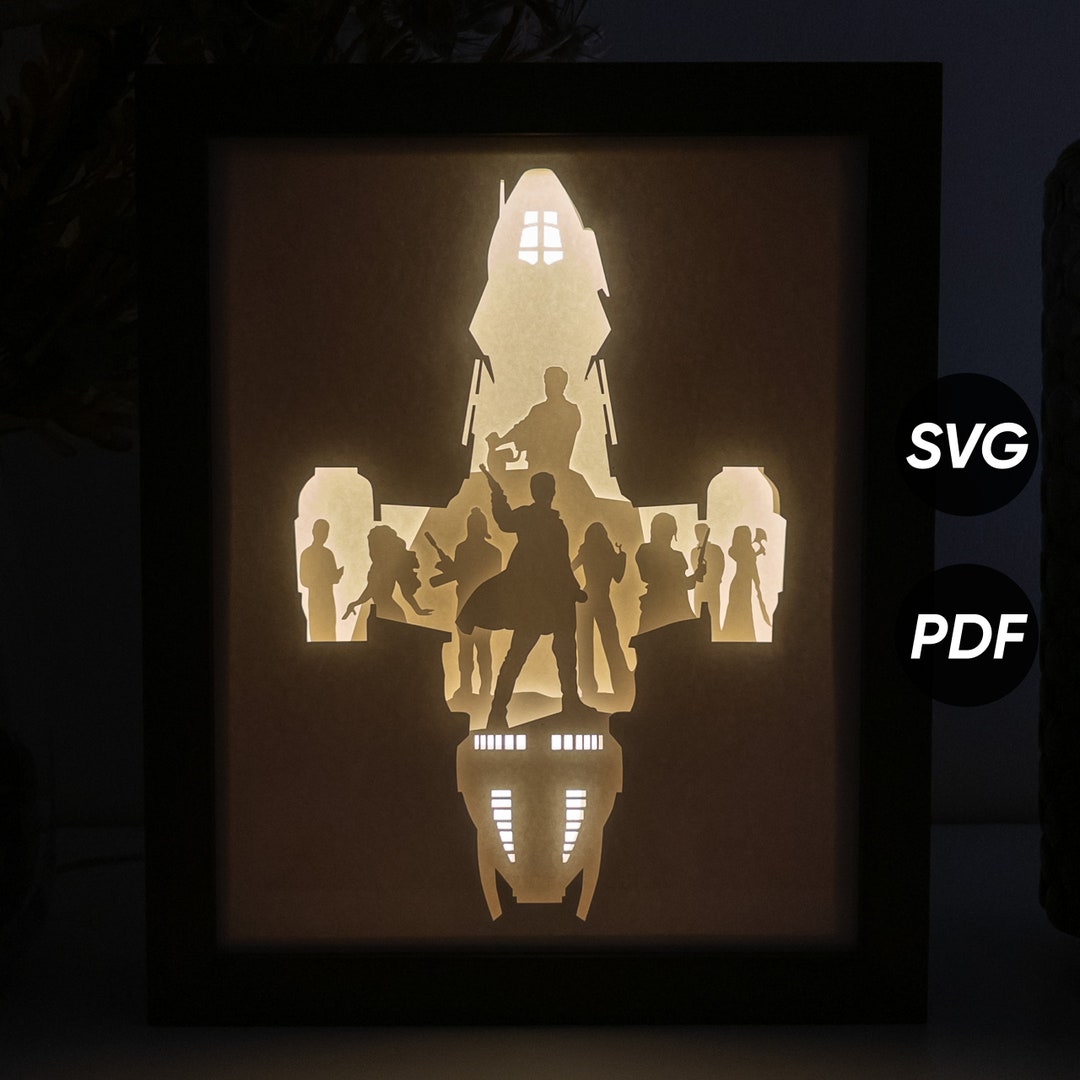 Fire DIY Light Box Templates (PDF for Printing + SVG for Cutting ...