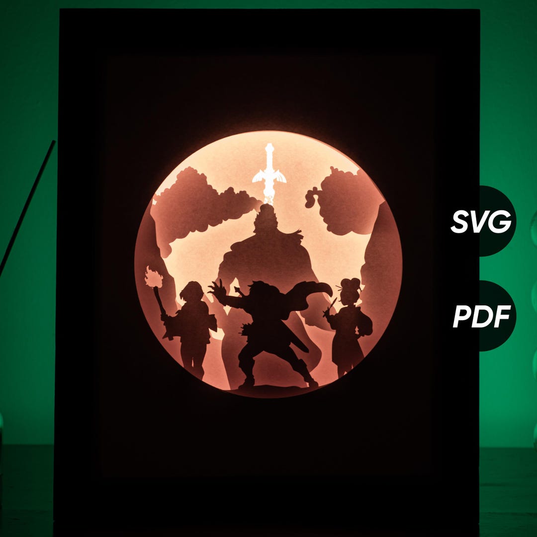 The Legend DIY Light Box Templates (PDF for Printing + SVG for Cutting ...