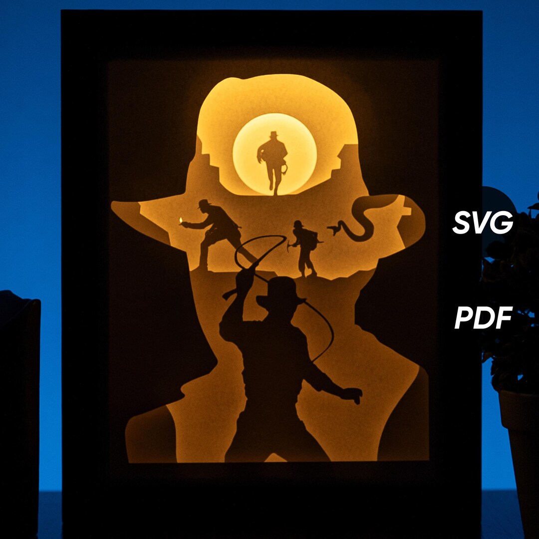 Professor J DIY Light Box Templates (PDF for Printing + SVG for Cutting ...