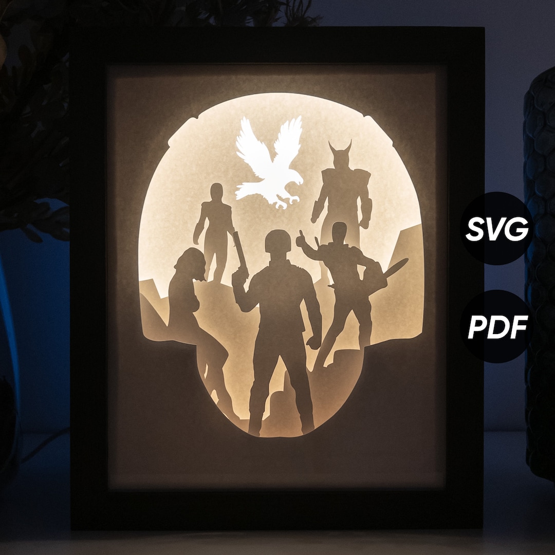 Peace DIY Light Box Templates (PDF for Printing + SVG for Cutting ...