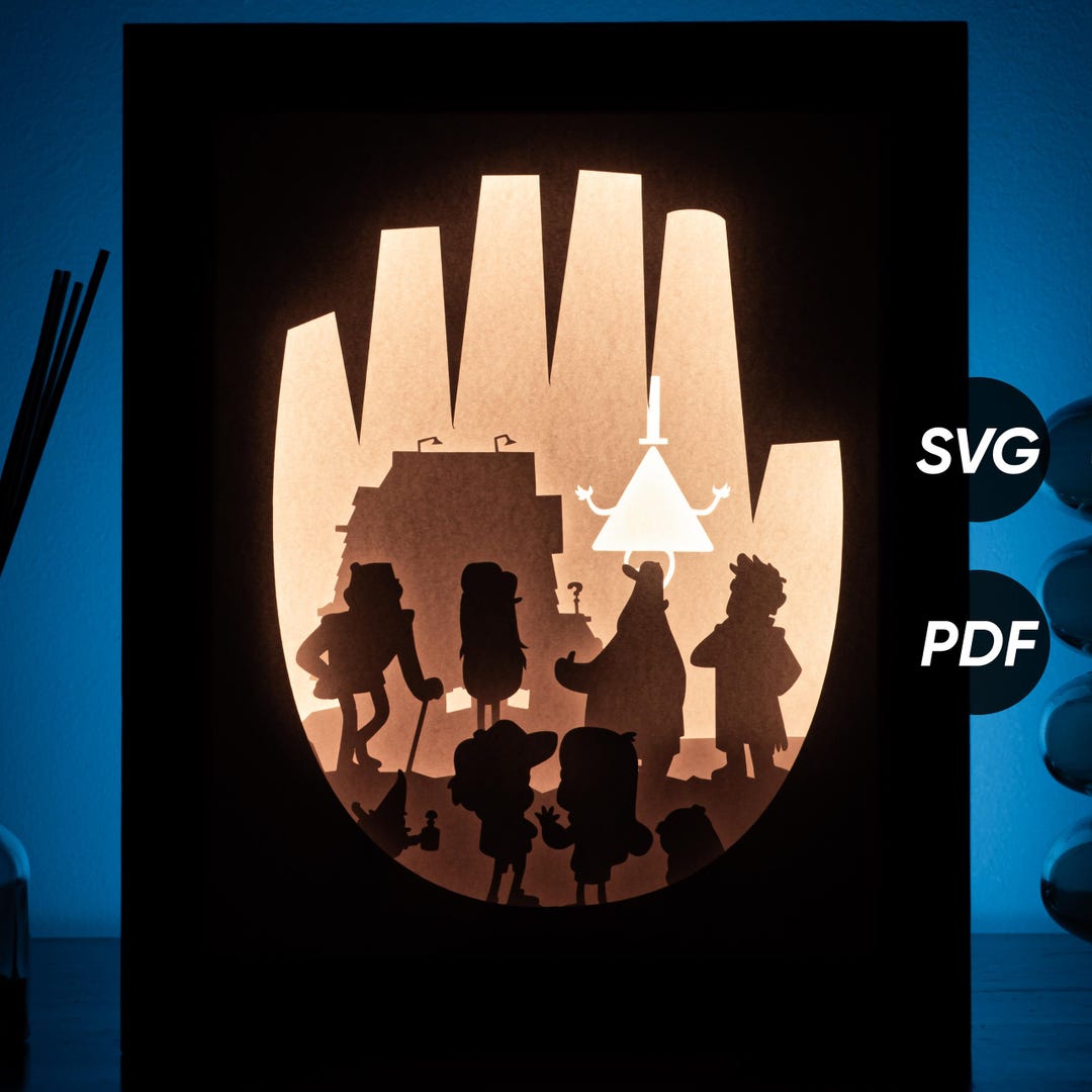 Gravity DIY Light Box Templates (PDF for Printing + SVG for Cutting ...