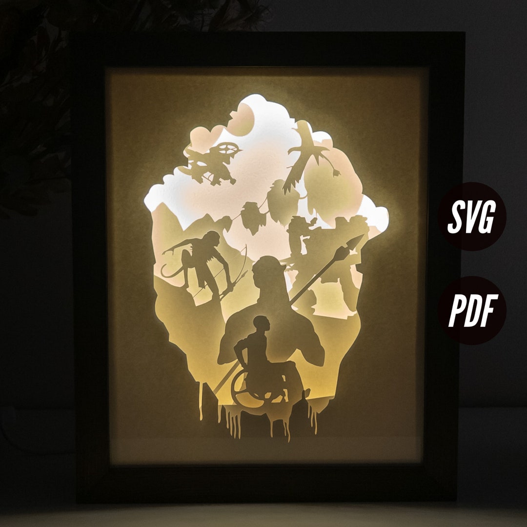 Sci-fi DIY Light Box Templates (PDF for Printing + SVG for Cutting ...