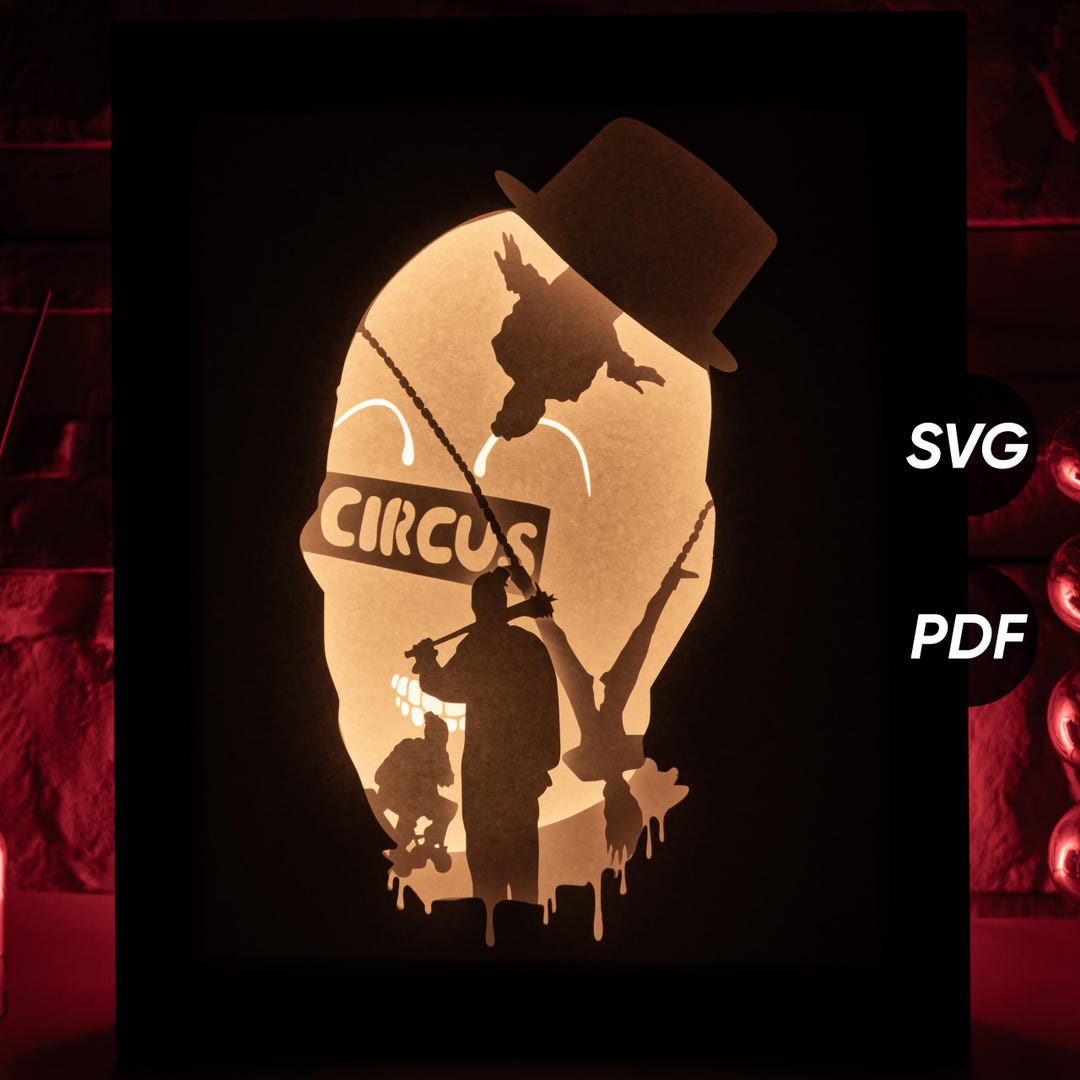 Horror Slasher DIY Light Box Templates (PDF for Printing + SVG for ...