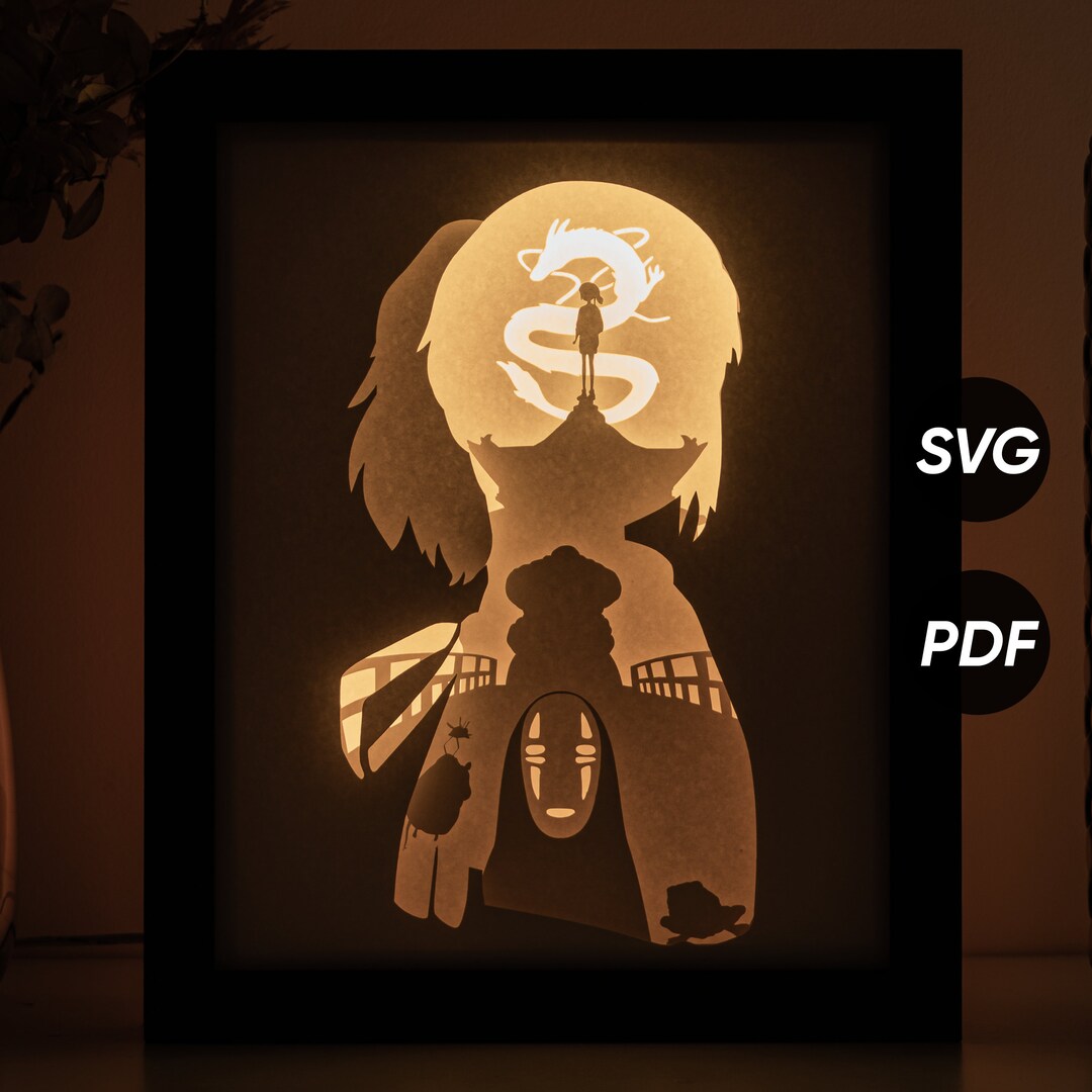 Spirit Anime DIY Light Box Templates (PDF for Printing + SVG for ...