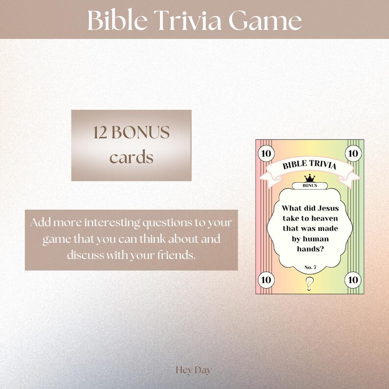 Bible Trivia Bundle 150+ Cards, Bible Game, Bible Trivia Night, Church ...