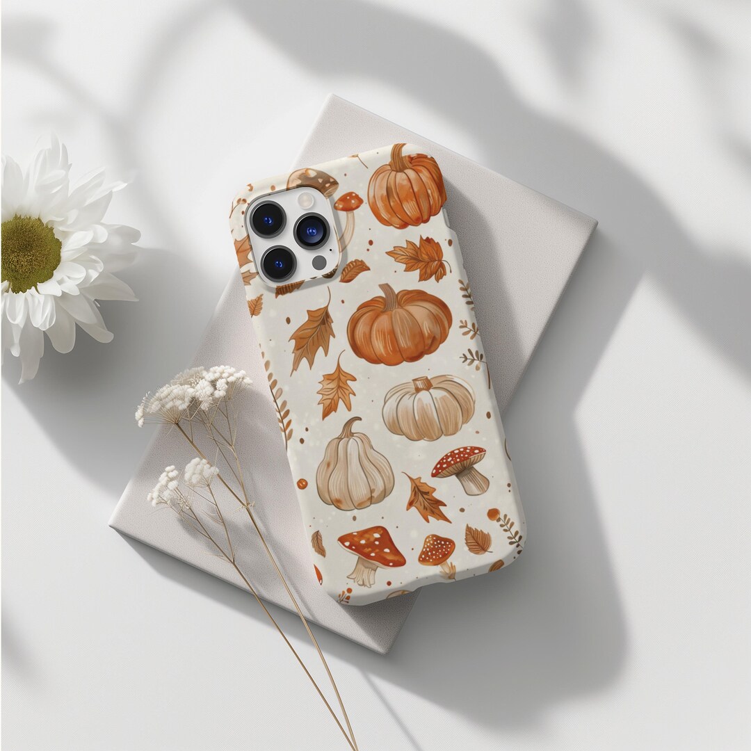 Fall Autumn Cozy Halloween Pumpkin Leaves Cottage Core Aesthetic Phone ...