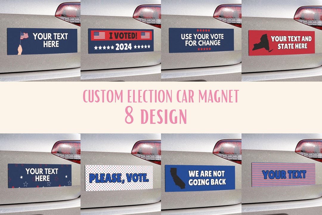 Custom Election Car Magnet Political Election Bumper Sticker ...