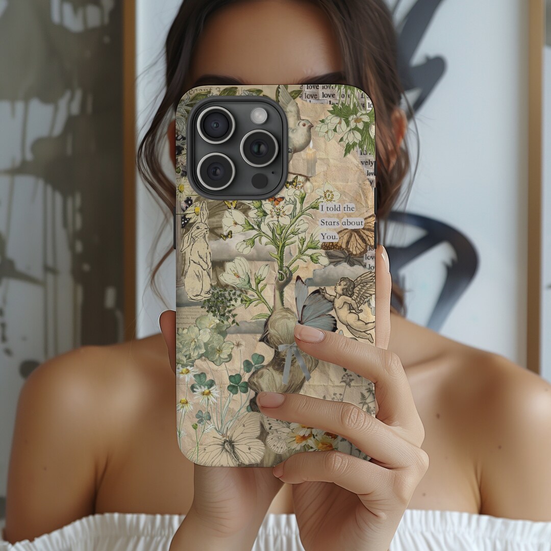 Cottagecore Nature Scrapbook Collage Phone Case Nature Lover Gift Boho ...
