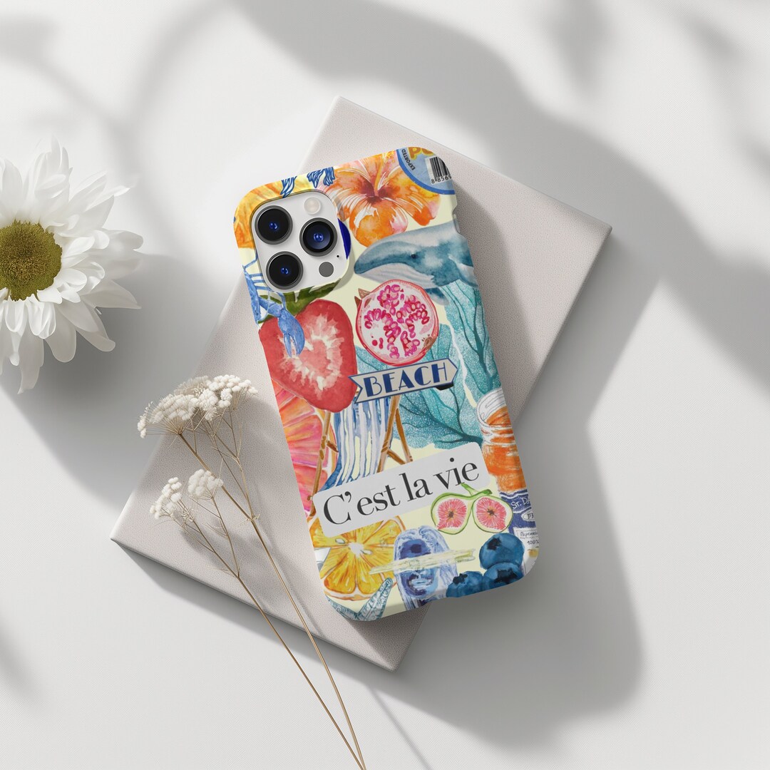 Coastal Cowgirl Collage Summer Phone Case, Beachy Phone Case, Seashell ...