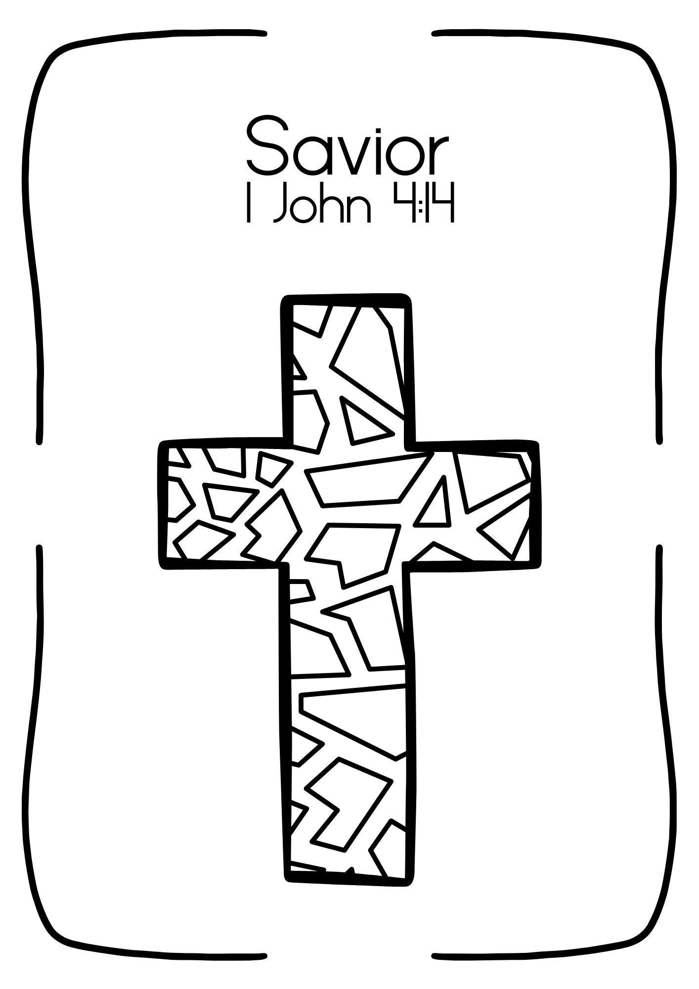 The Names of Jesus Advent Coloring Book, Christmas Countdown Family ...