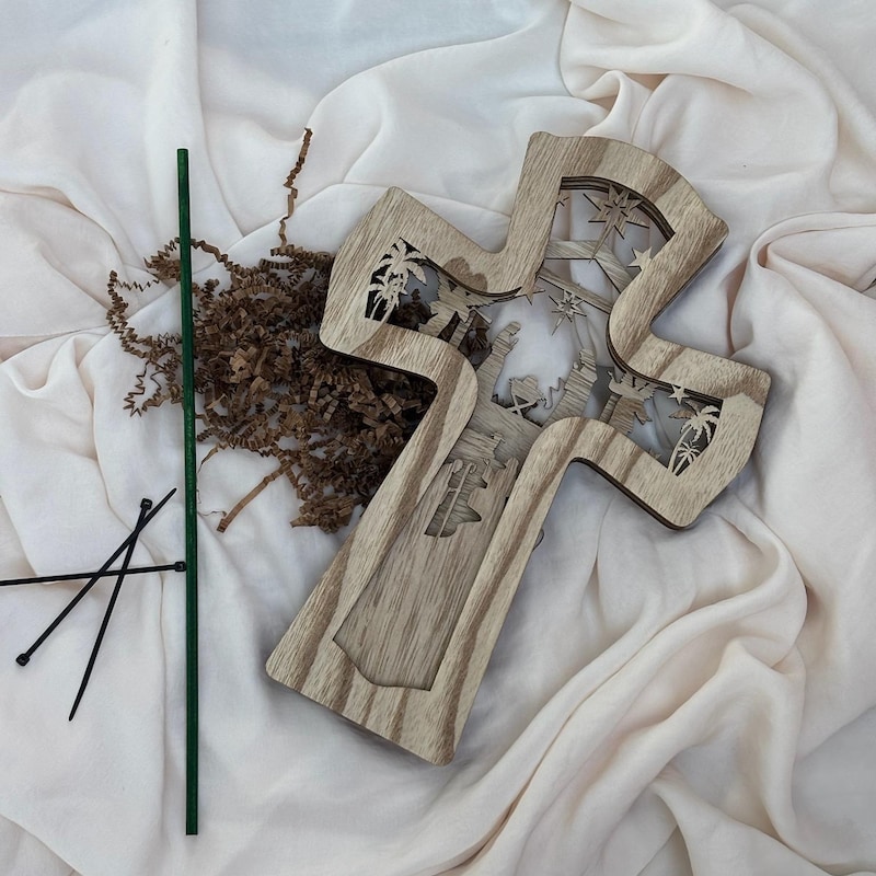 Lighted Cross Tree Topper - Etsy