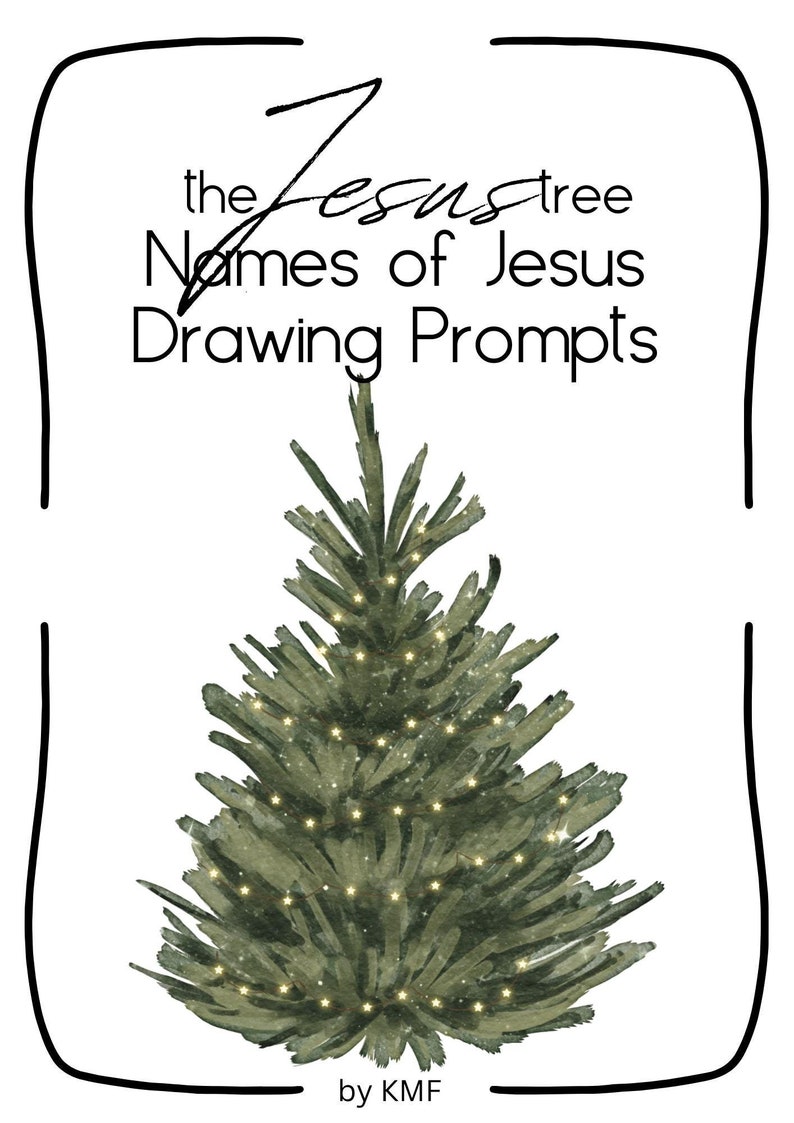 The Names of Jesus Drawing Prompts Book. Scripture References Drawing ...