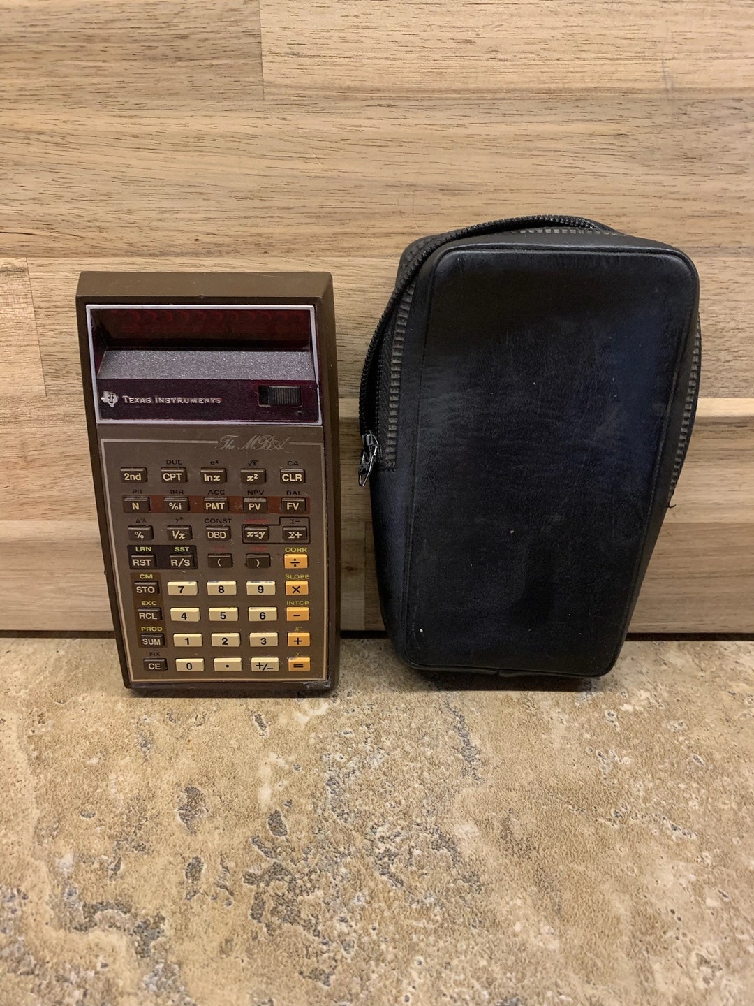 Vintage Original T1 Texas Instrument the MBA Calculator With Case - Etsy