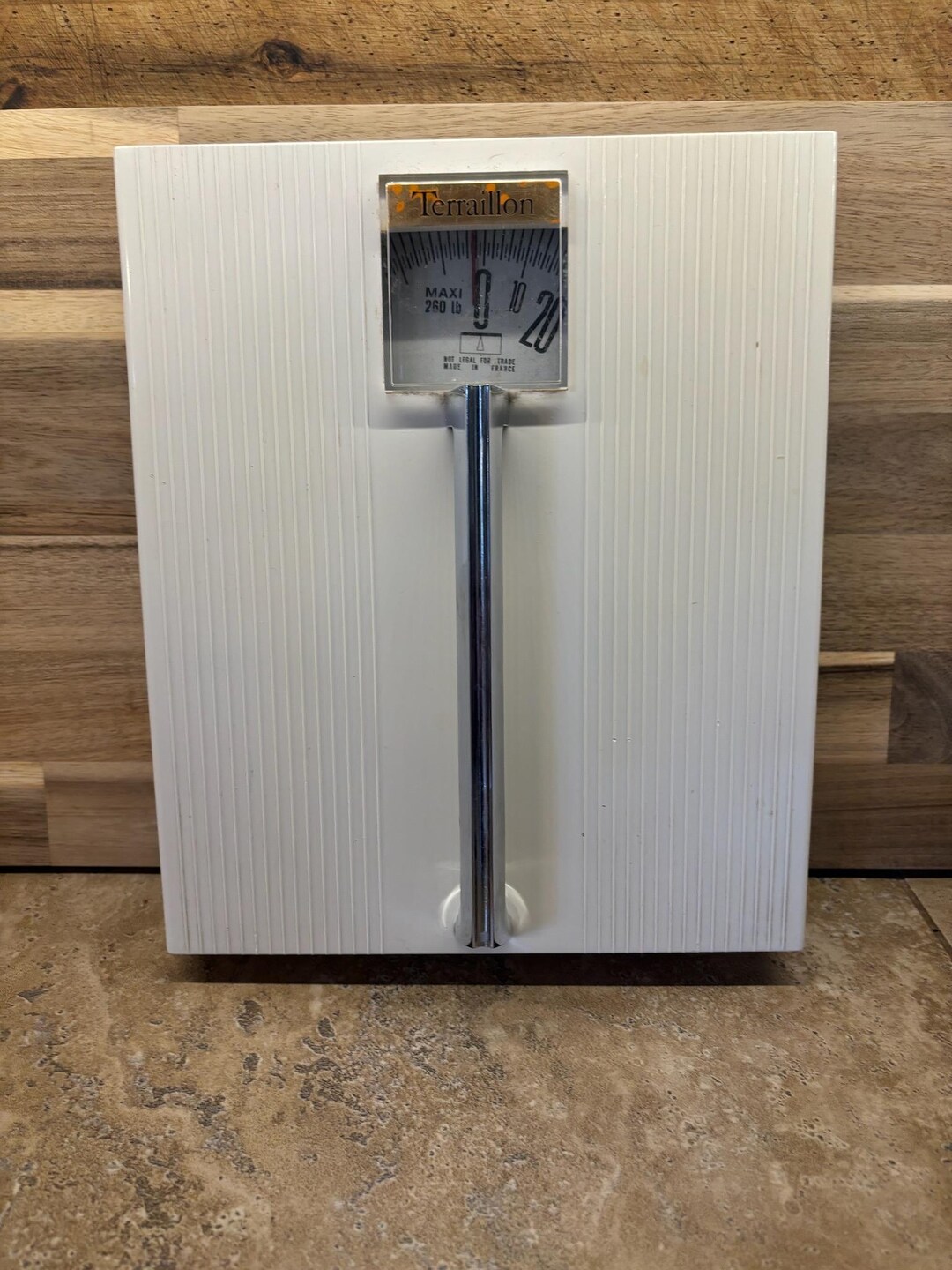 Terraillon Vintage Bathroom Scale White Chrome Works Great - Etsy