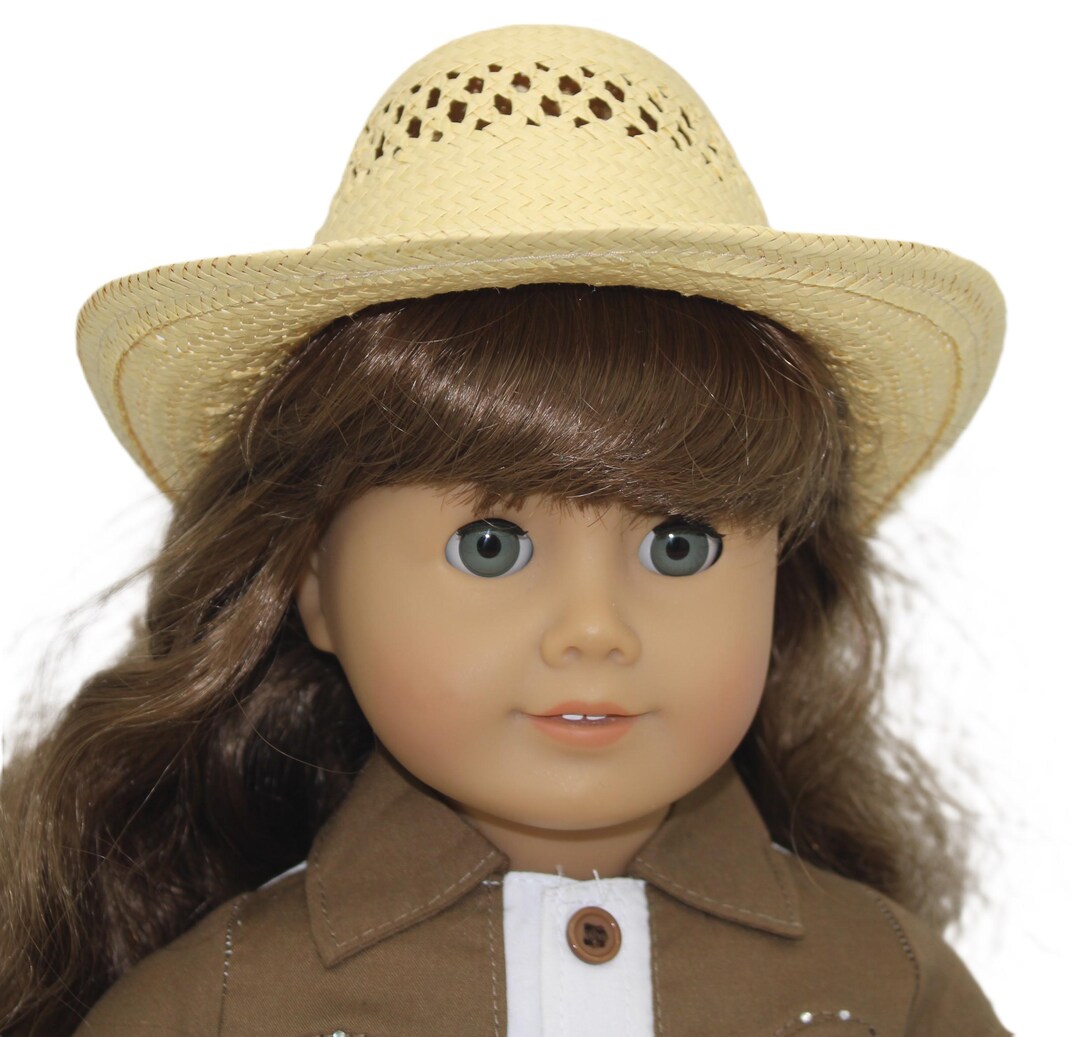 18" Doll Nikki Inspired Straw Cowboy Cowgirl Western Hat - Etsy