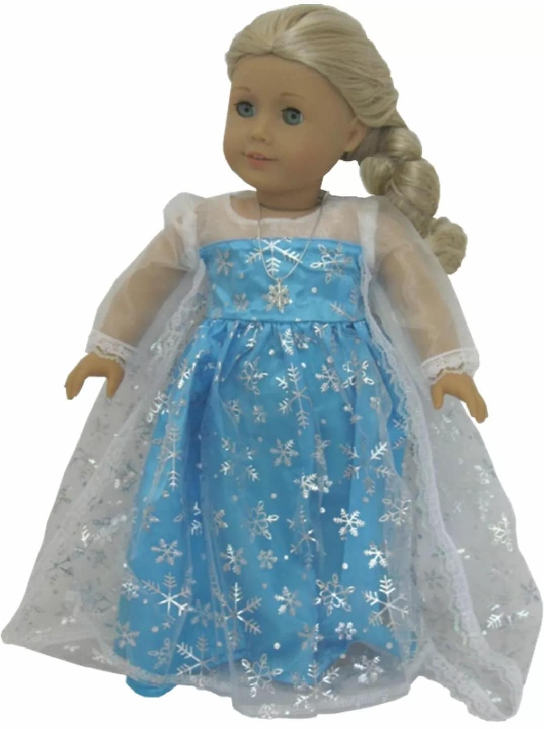 18 Doll Blue Snowflake Ice Princess Gown Dress - Etsy