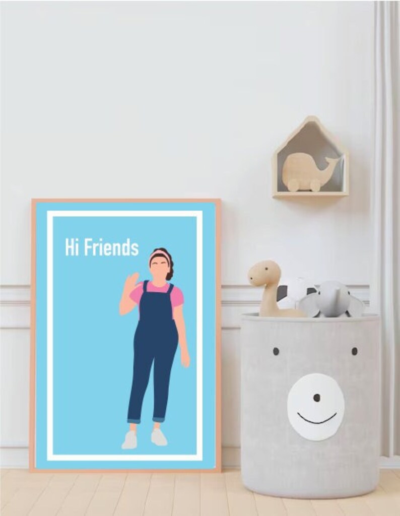 MS RACHEL MINIMALIST Wall Art, Ms Rachel Print, Ms Rachel Decor, Kids ...