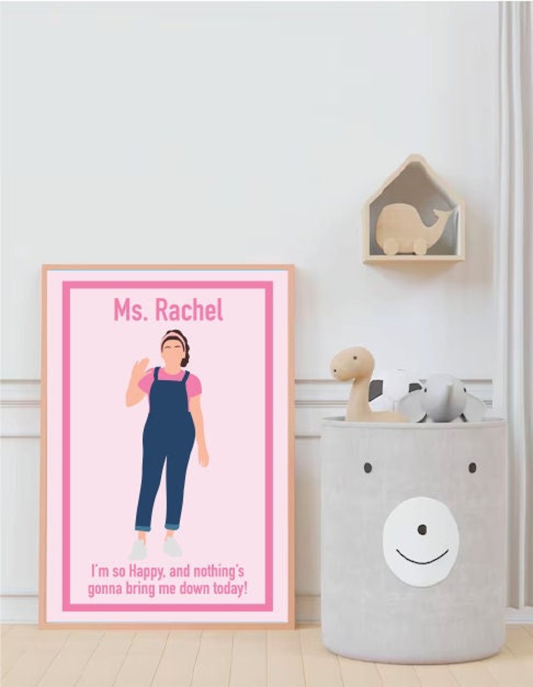 MS RACHEL MINIMALIST Wall Art, Ms Rachel Print, Ms Rachel Decor, Kids ...
