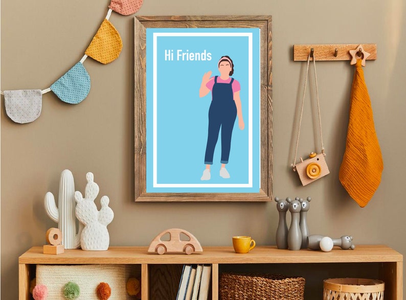 MS RACHEL MINIMALIST Wall Art, Ms Rachel Print, Ms Rachel Decor, Kids ...